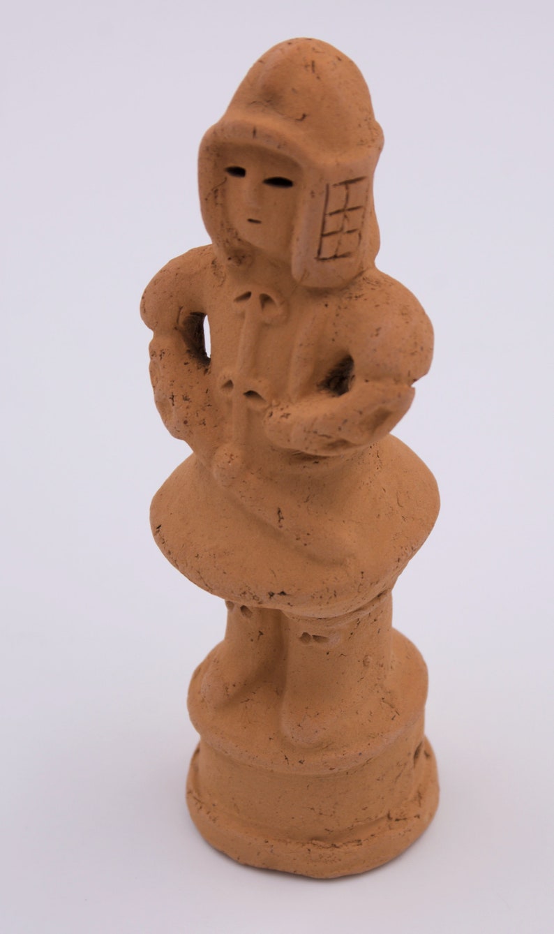 HANIWA Japanese Warrior Armored Takehito Kofun Jomon Rustic Clay ...