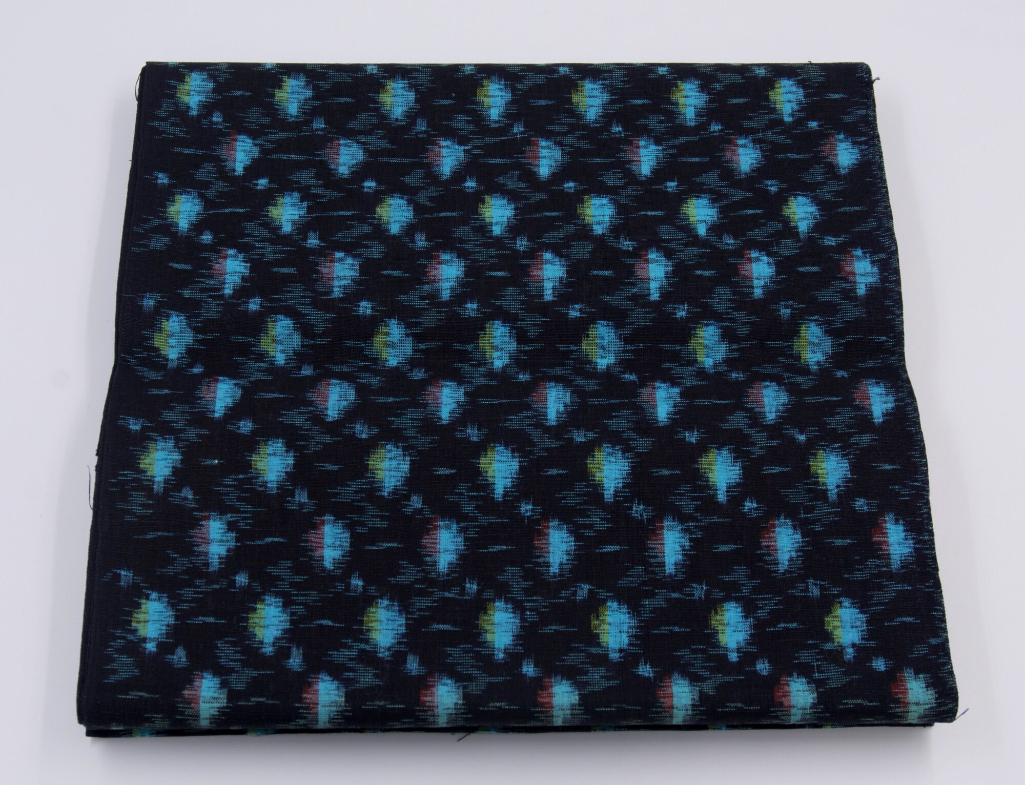 BINGO KASURI Japanese Fabric Indigo Blue Cotton Aizome Wood Ikat Mingei ...