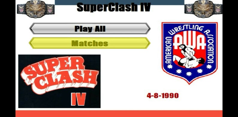 Superclash 4 IV 1990 90 DVD Wrestling AWA Larry Zbyszko Saito Blanchard ...