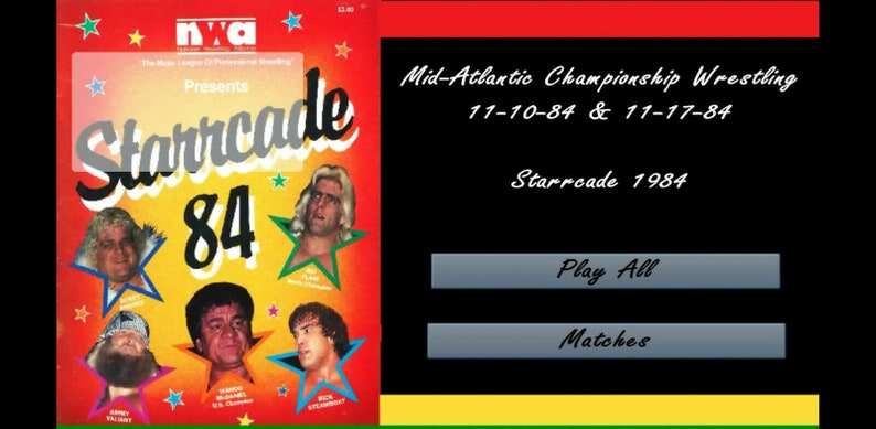 Starrcade 1984 84 NWA JCP Complete Million Dollar Wrestling Bluray Mid ...