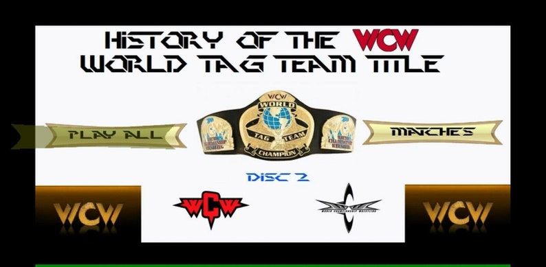 History of the WCW World Tag-team Title Championship Blu-ray Best ...