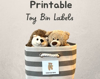 Toy Bin Labels - Etsy