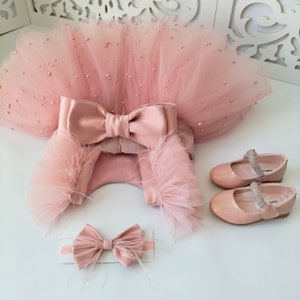 Powder Pink Birthday Tutu Dress,baby Prom Dress Ball Gown Toddler First ...