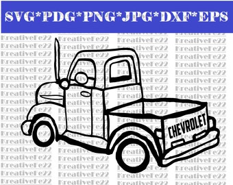 Father's Day SVG Truck Dad Chevy Dad Svg Iron on Printable Cut File ...