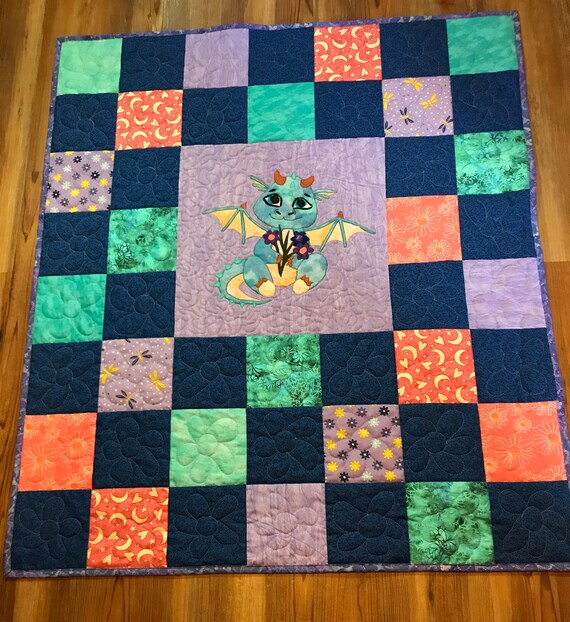 Baby Dragon Quilt | Etsy