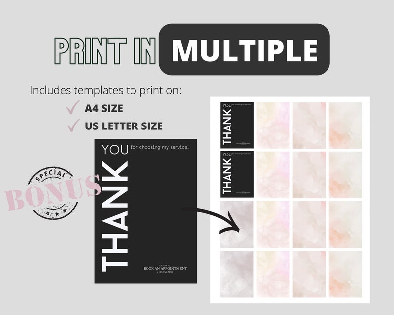 Editable Hair Color Aftercare Card Template | Salon Care Card | Hair ...