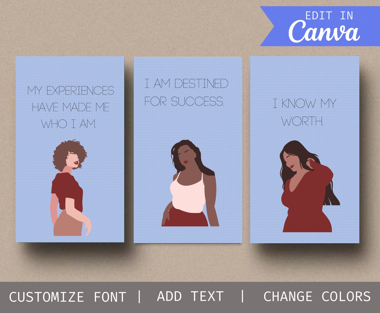 Affirmation Cards for Black Women African American Art Set - Etsy