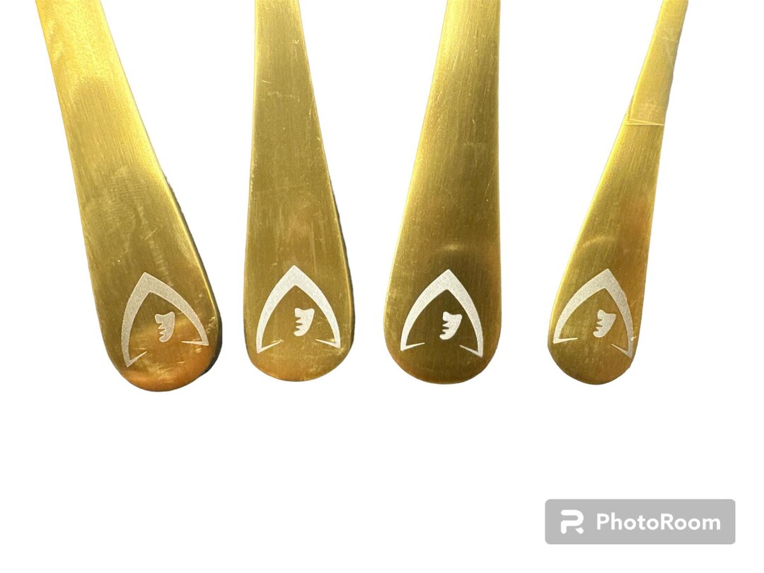 The Traitors Gold 4 Piece Cutlery Set BBC the Traitors Tv Show - Etsy