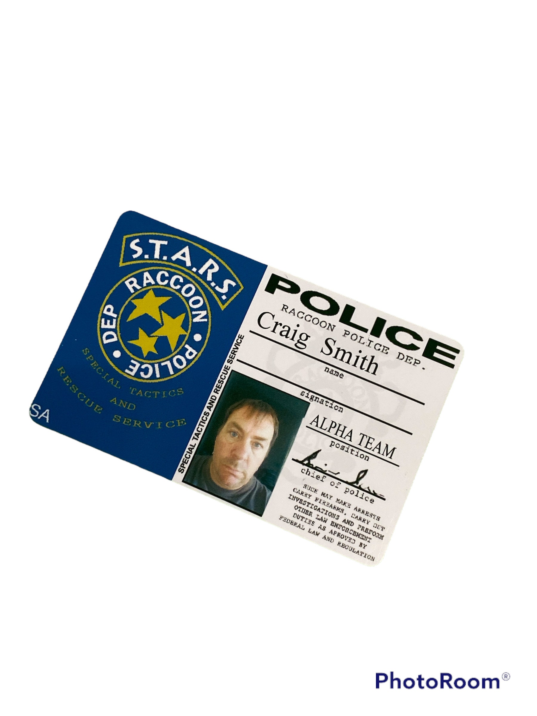 STARS Police Id RPD I.D. Card Novelty Wallet Card - Etsy