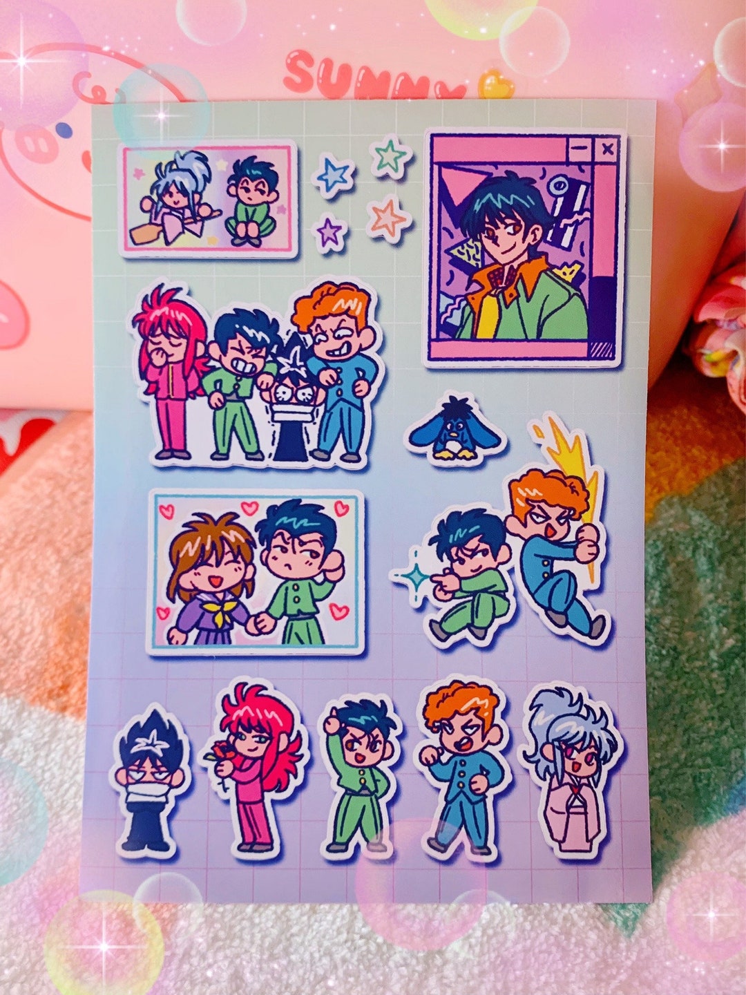 Yusuke & Gang Sticker Sheet - Etsy