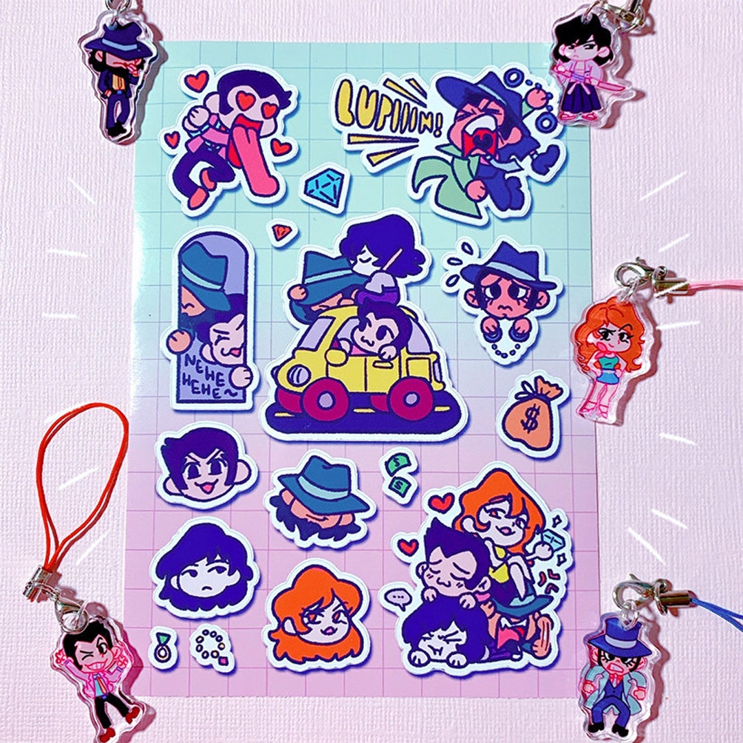 Lupin III Sticker Sheet - Etsy