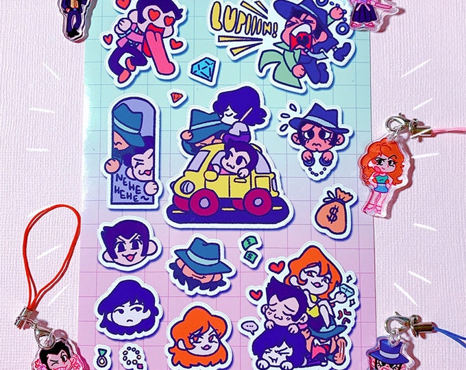 Lupin Sticker Sheet - Etsy