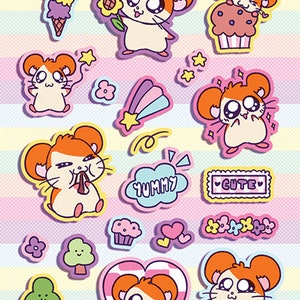 Kawaii Hamham Sticker Sheet - Etsy