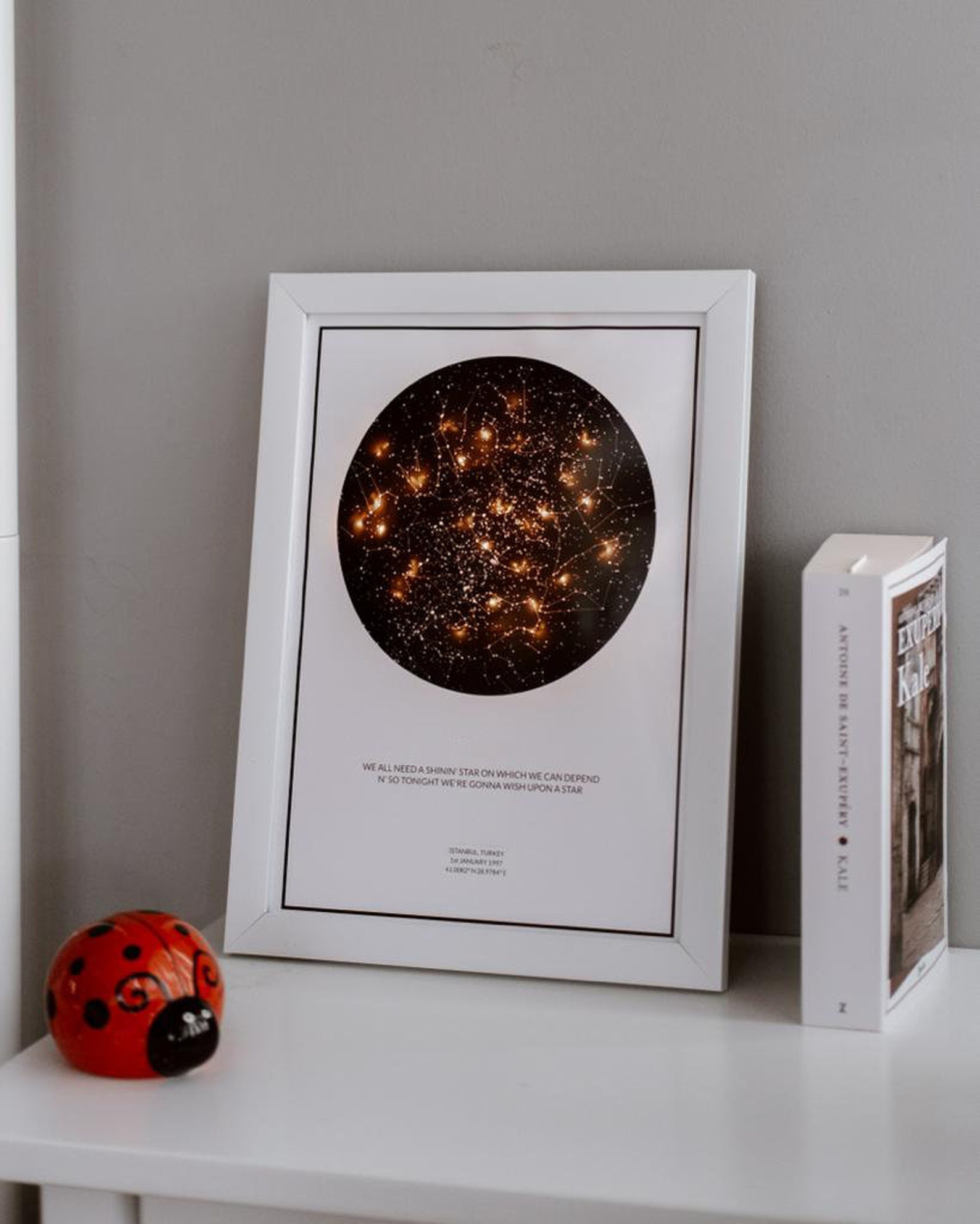 Personalized Star Map-custom Star Map-night Light Star Map-handmade ...