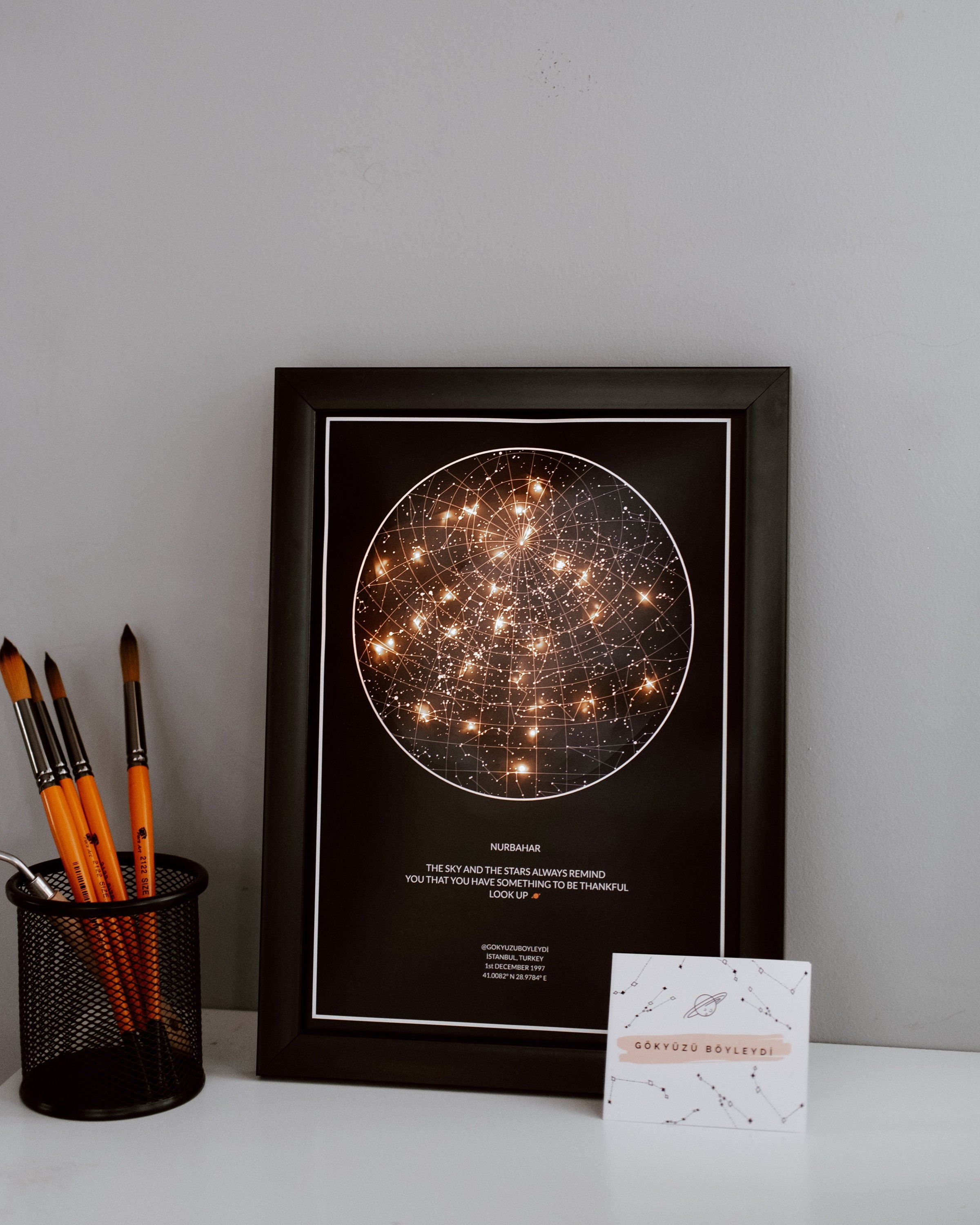 Personalized Star Map-custom Star Map-night Light Star Map-handmade ...
