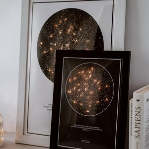 Personalized Star Map-custom Star Map-night Light Star Map-handmade ...