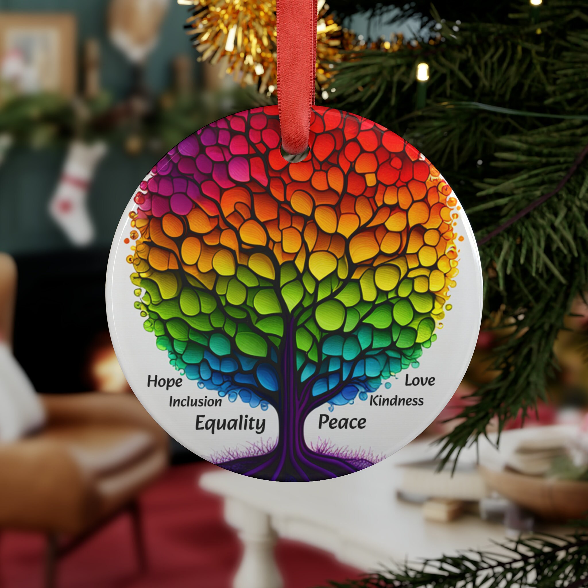 LGBTQ Ornament Acrylic Ornament With Ribbon. Great Secret - Etsy