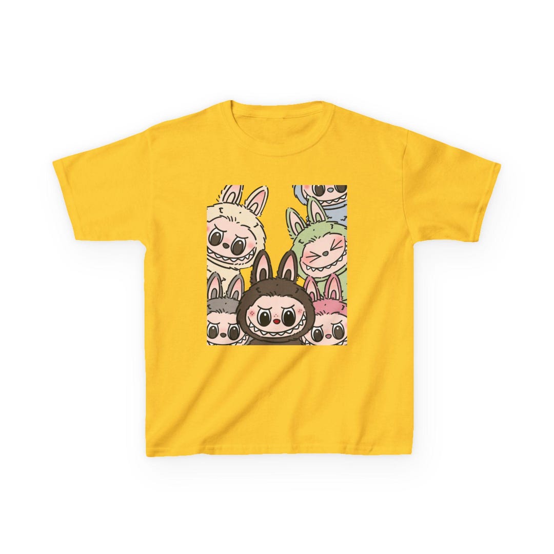 Labubu Montage Kids T-shirt Cute Viral Childrens Trending Labubu Top - Etsy