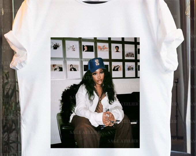 Sza Vintage Shirt, Sza New Bootleg 90s Black T-shirt, Sza Photoshoot ...