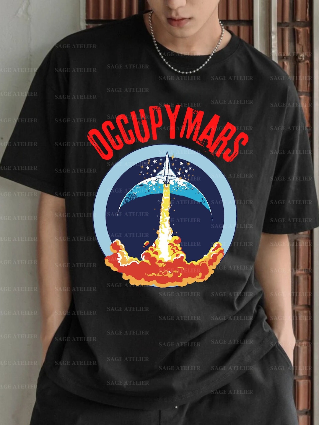 Elon Musk Occupy Mars Tshirt, Spacex Shirt, Space Tee, NASA T-shirt ...