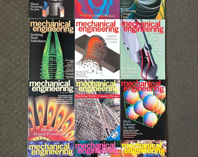 Mechanical Engineering Magazine Complete 1995 Edition Vintage ...