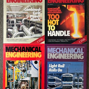 Mechanical Engineering Magazine 1991-1992 Issues Lot of 24 Vintage ...