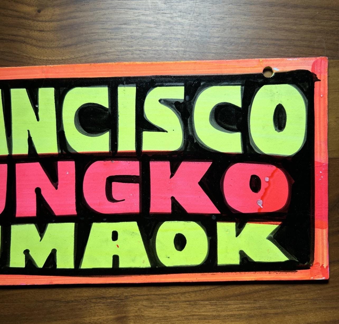 Philippine Jeepney & Bus Sign - Cubao Kalayaan Frisco Approx 13 In. by ...