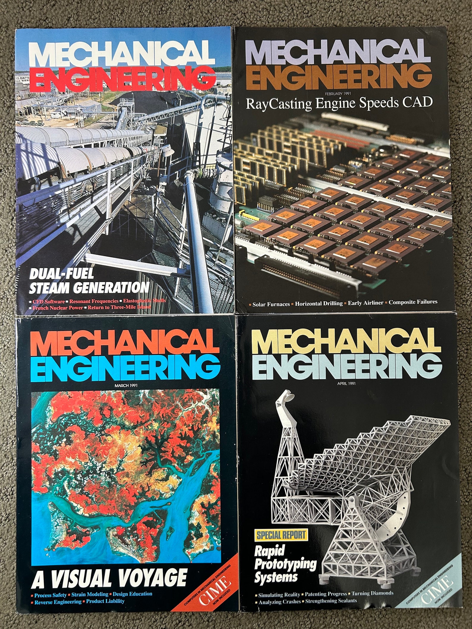Mechanical Engineering Magazine 1991-1992 Issues Lot of 24 Vintage ...