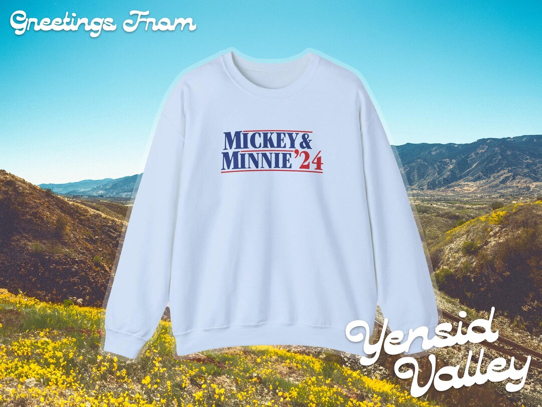 Mickey & Minnie Mouse for President Election Season 2024 Crewneck ...