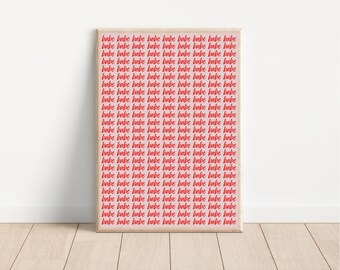 Pink Slogan Poster - Etsy