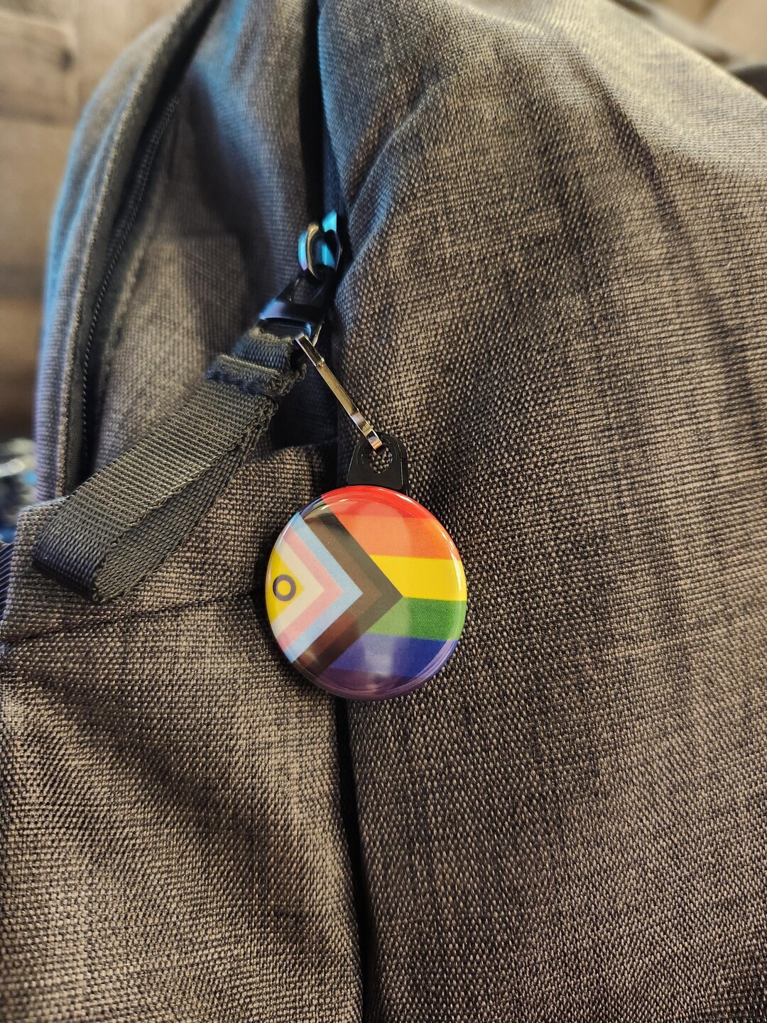 Pride Progress Flag Zipper Pull - Etsy