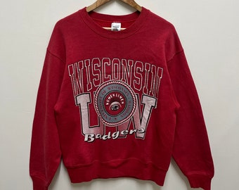 Wisconsin Badgers Sweatshirt - Etsy