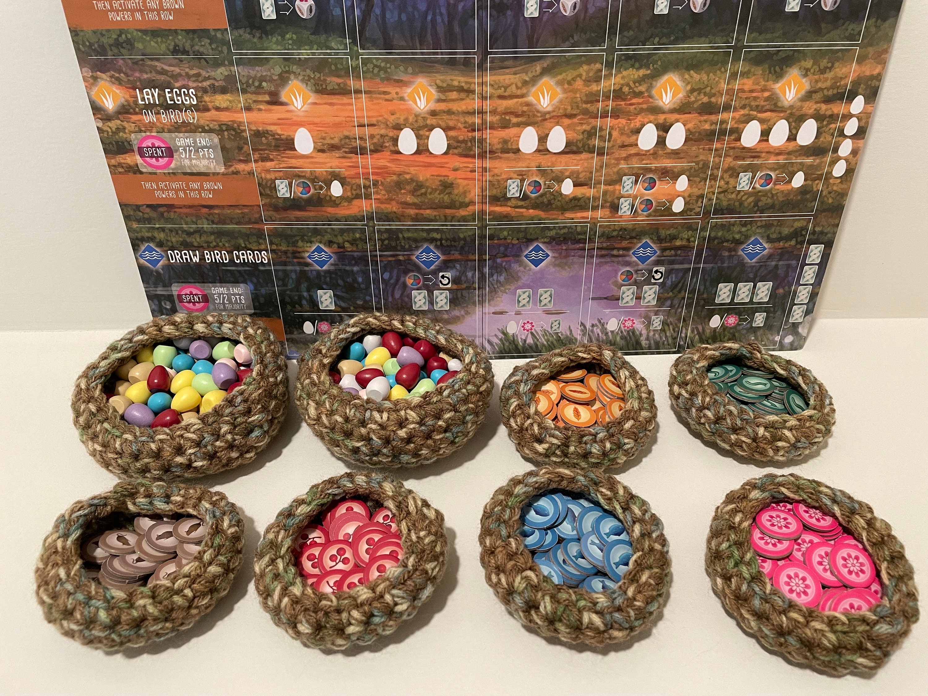 Asia Expansion Set - Wingspan Board Game Crochet Nests - Etsy