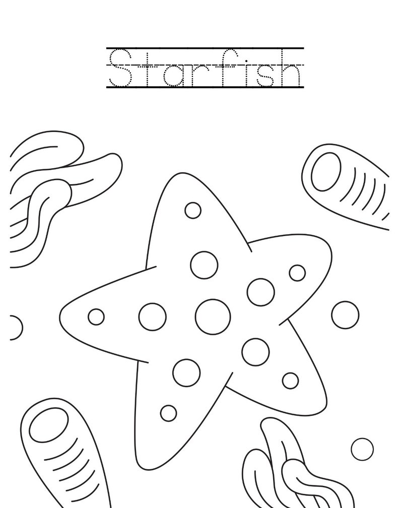 Sea Animals Coloring Book - Etsy