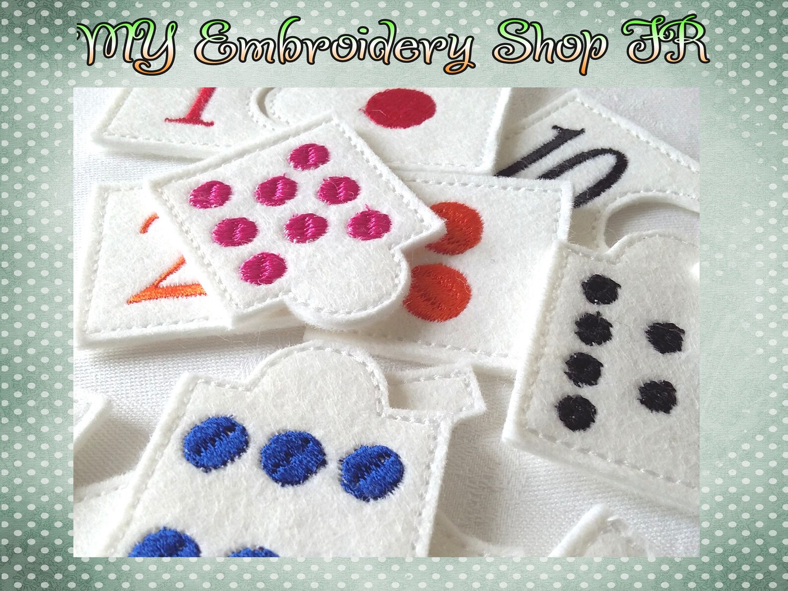 ITH Embroidery Kids in the Hoop 4x4, 8x10 Counting to 10 Felt Number ...