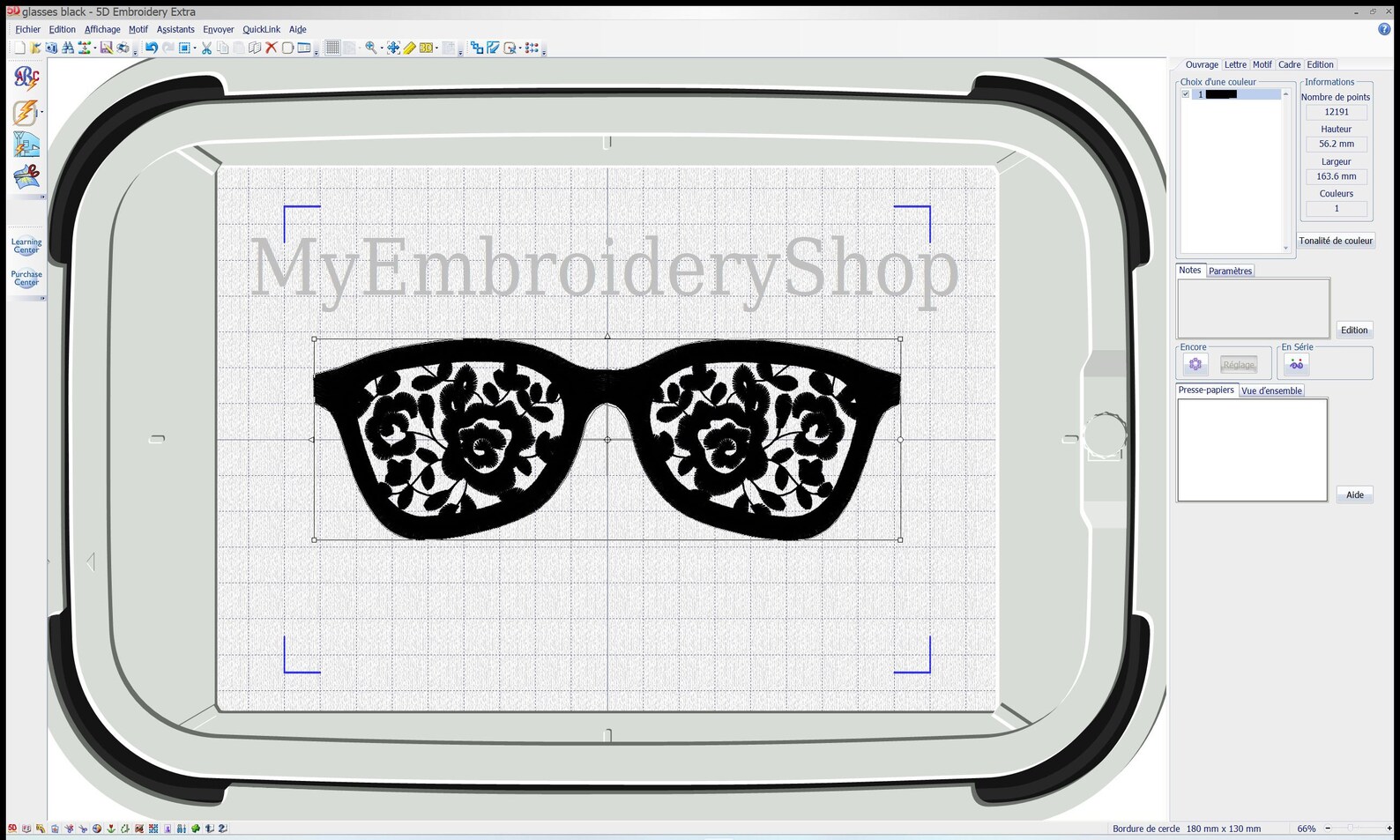 Glasses - Machine Embroidery Design, Designs for Embroidery Machine ...