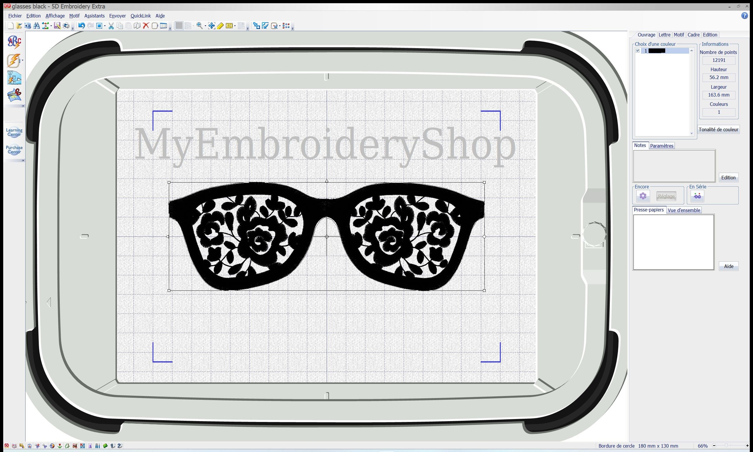 Glasses - Machine Embroidery Design, Designs for Embroidery Machine ...