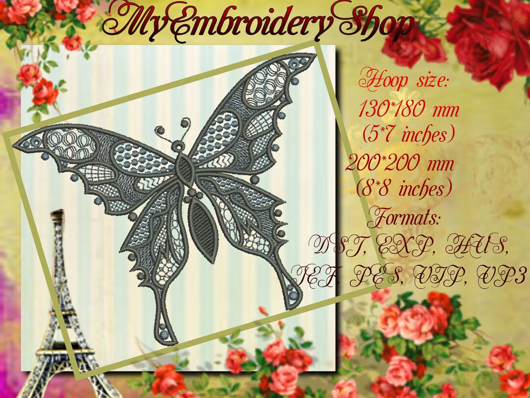 Butterfly - Machine Embroidery Design, Designs for Embroidery Machine ...