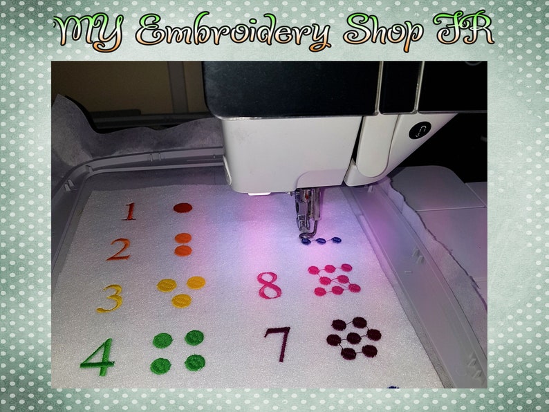 ITH Embroidery Kids in the Hoop 4x4, 8x10 Counting to 10 Felt Number ...