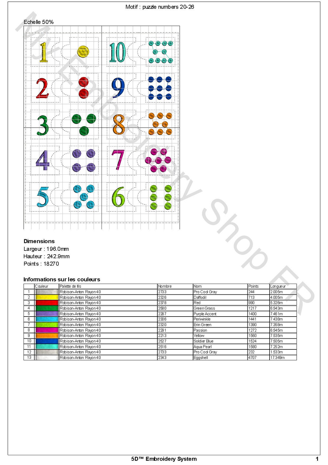 ITH Embroidery Kids in the Hoop 4x4 8x10 Counting to 10 Felt | Etsy