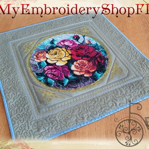 Roses Vintage Style Photostitch Machine Embroidery Design in the Hoop ...
