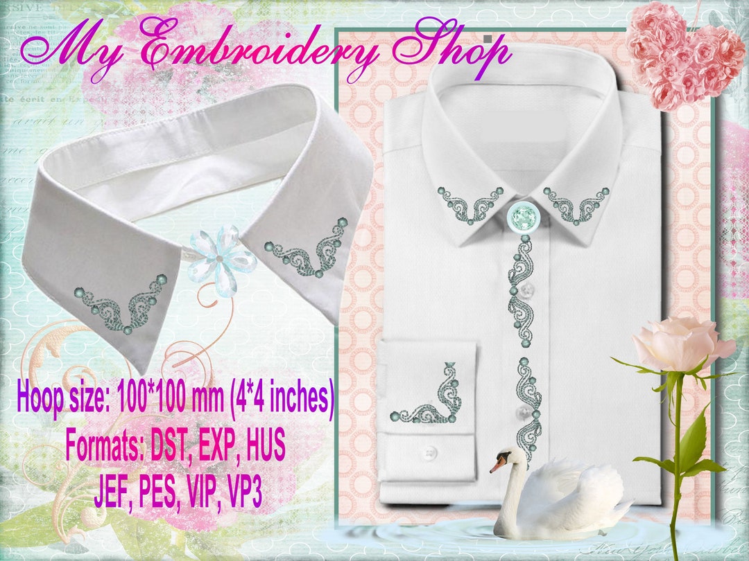 Vintage Corner Machine Embroidery Designs 4x4, Elegant Swirl Corner ...