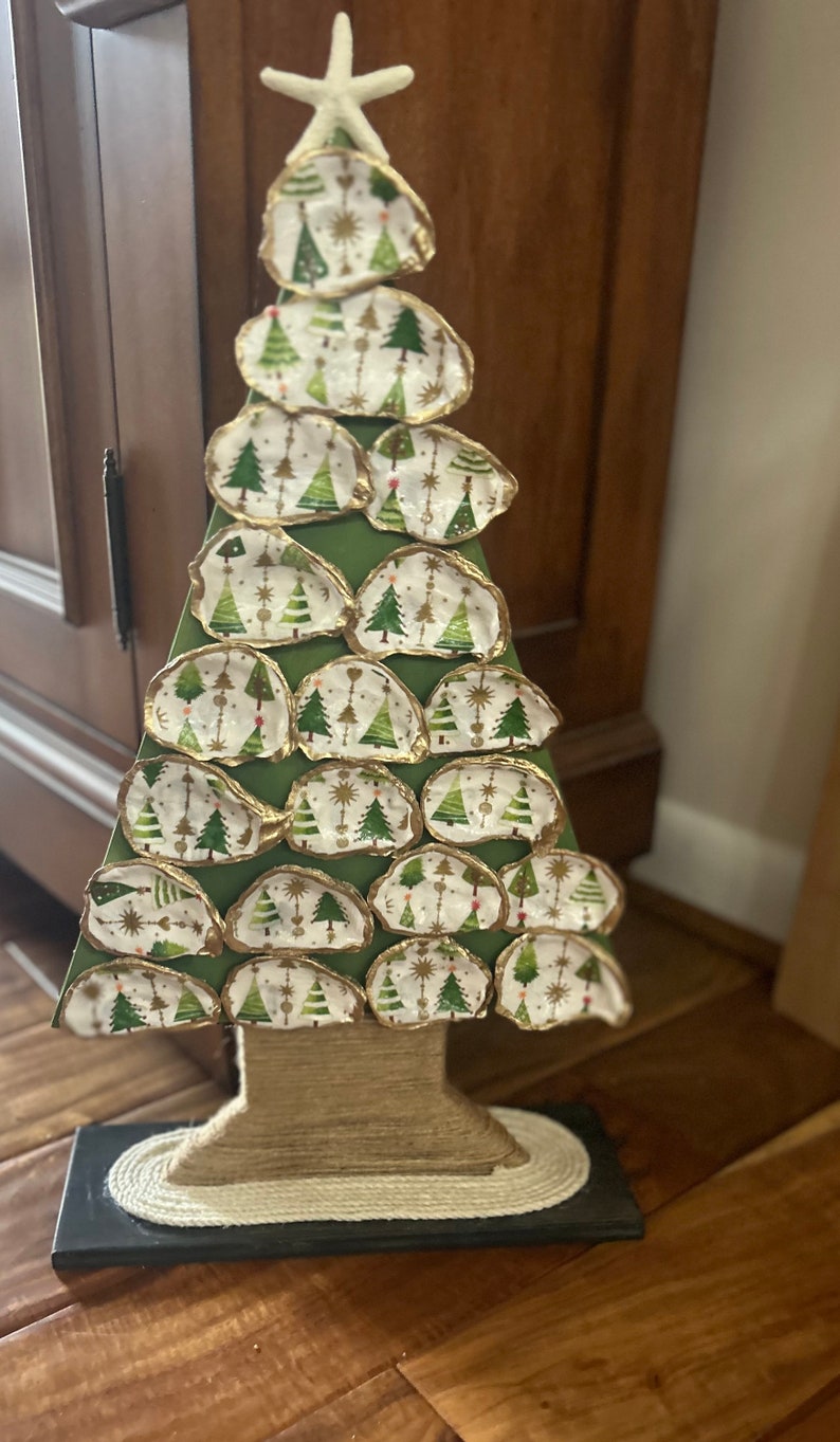 Oyster Shell Christmas Tree - Etsy
