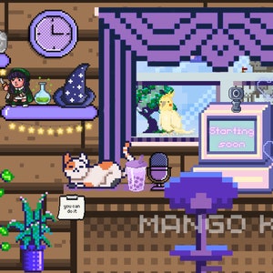 CUTE Pixel SETUP Animated for Stream and Free Scene Static : OFFLINE ...