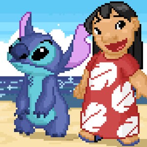STITCH Pixel SETUP Animated Twitch Stream, Lofi, Pixelart, Setup Pixel ...