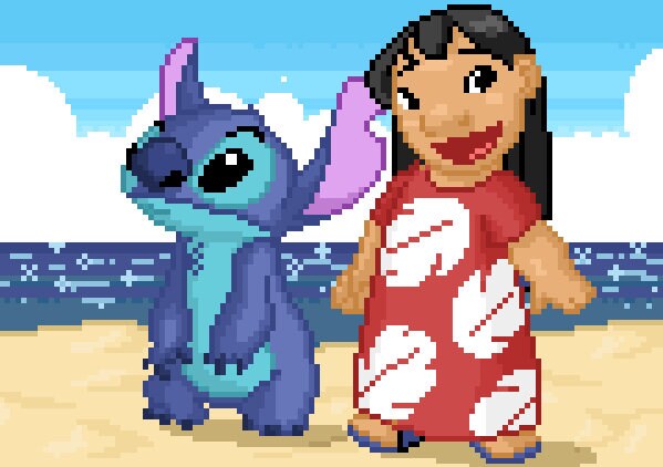 STITCH Pixel SETUP Animated Twitch Stream, Lofi, Pixelart, Setup Pixel ...
