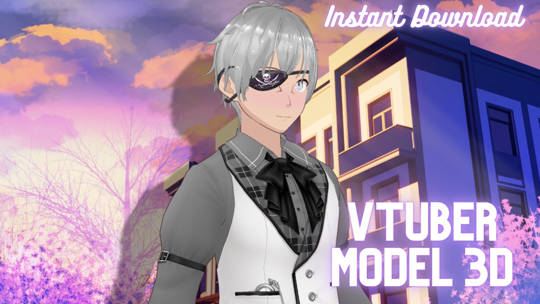 VTUBER BOY MODEL Vrm Senpai Pirate - Etsy