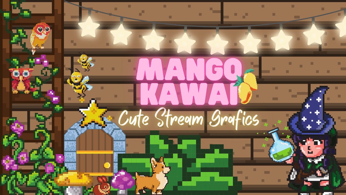 CUTE Pixel SETUP Animated for Stream and Free Scene Static : OFFLINE ...