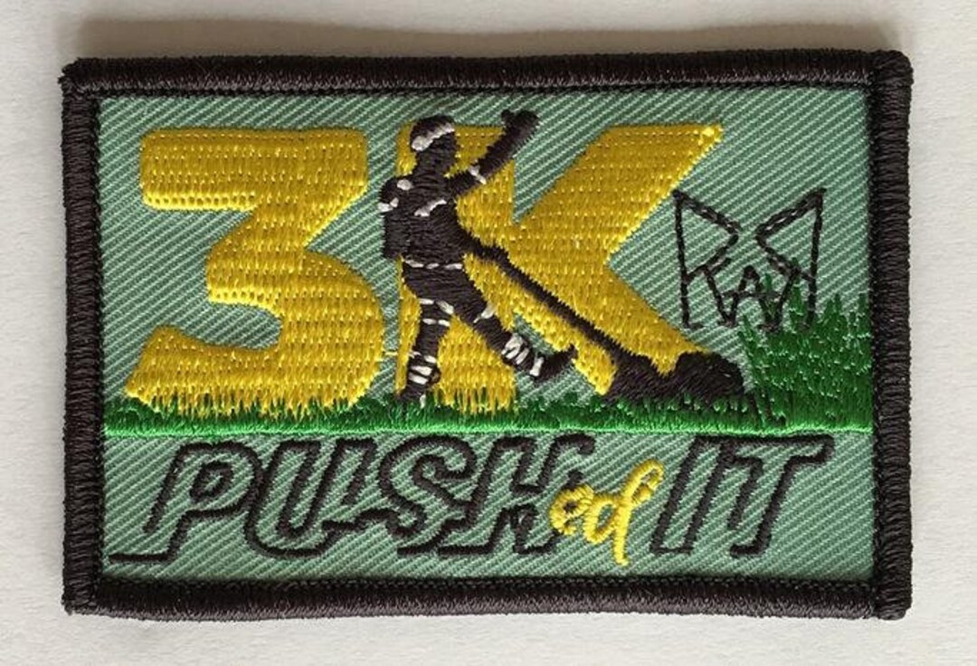 GORUCK Style Morale Patch - Pushed It 3k Mow Ruck Challenge - Patches ...