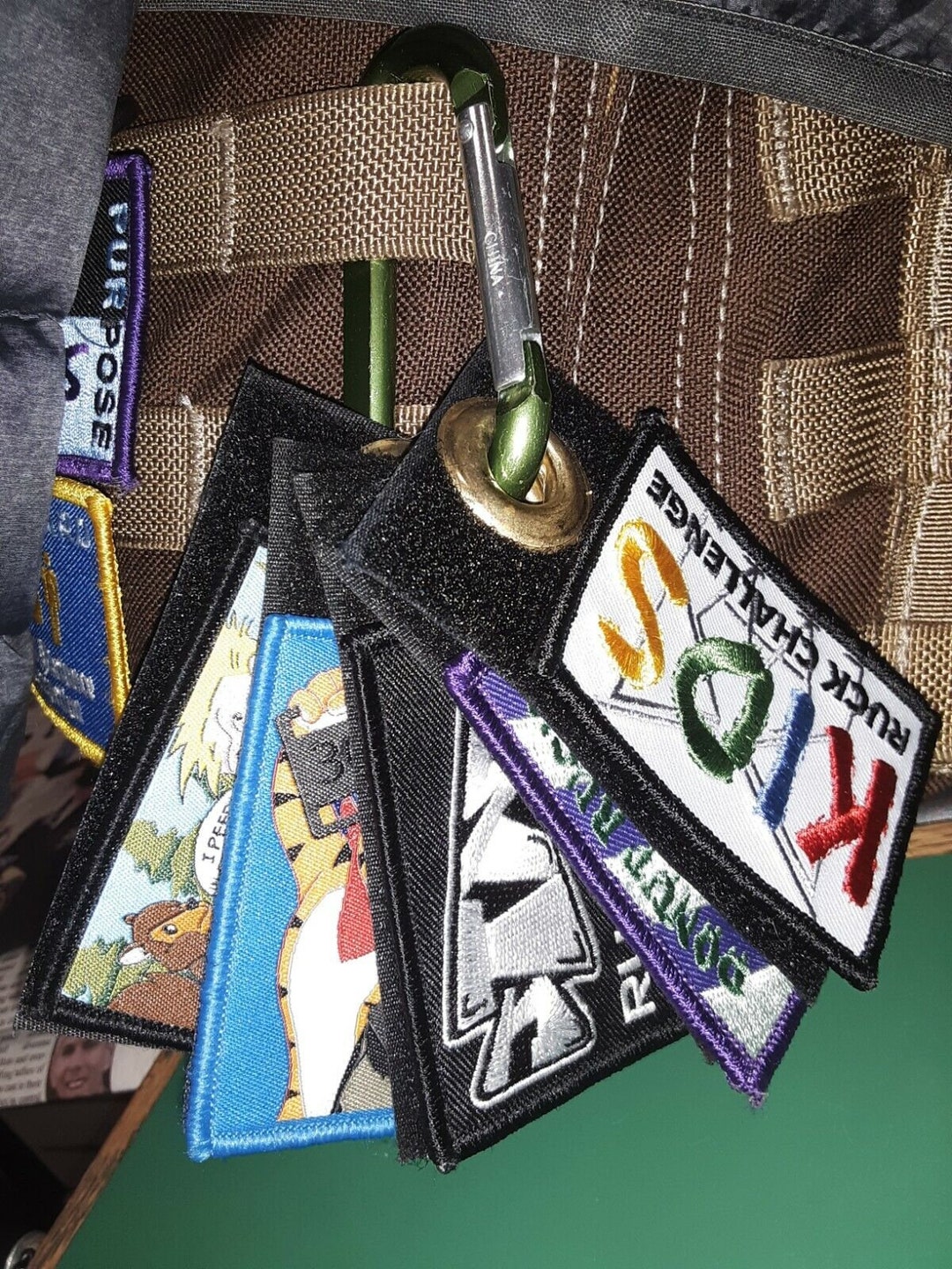 Lot of 5 NEW GORUCK Style Loop Patch Tags for Carabiners for Patch ...